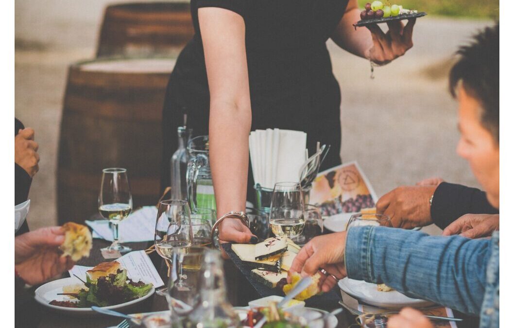 millie serving food | Polgoon Vineyard & Orchard